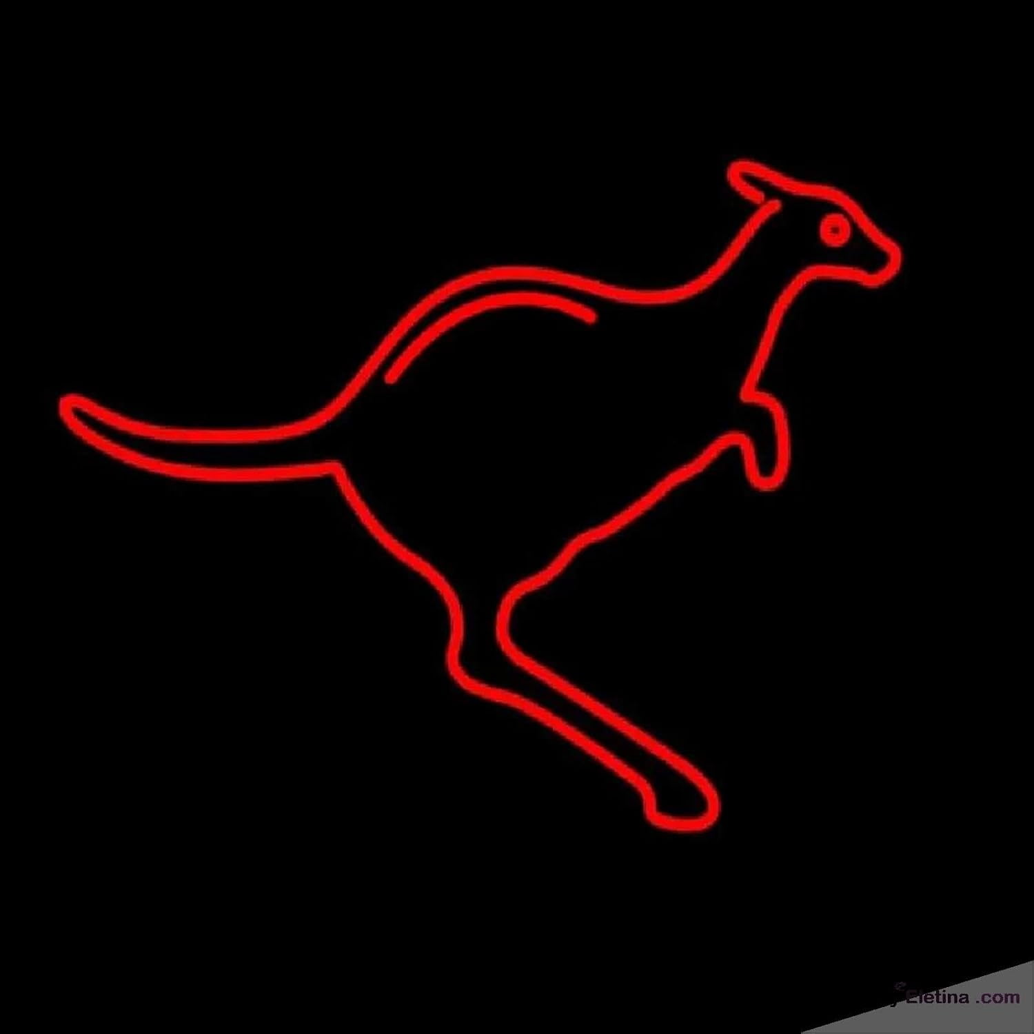 Neon Signs for Wall Decor Kangaroo Logo Handmade Art Sign Neon Led ...