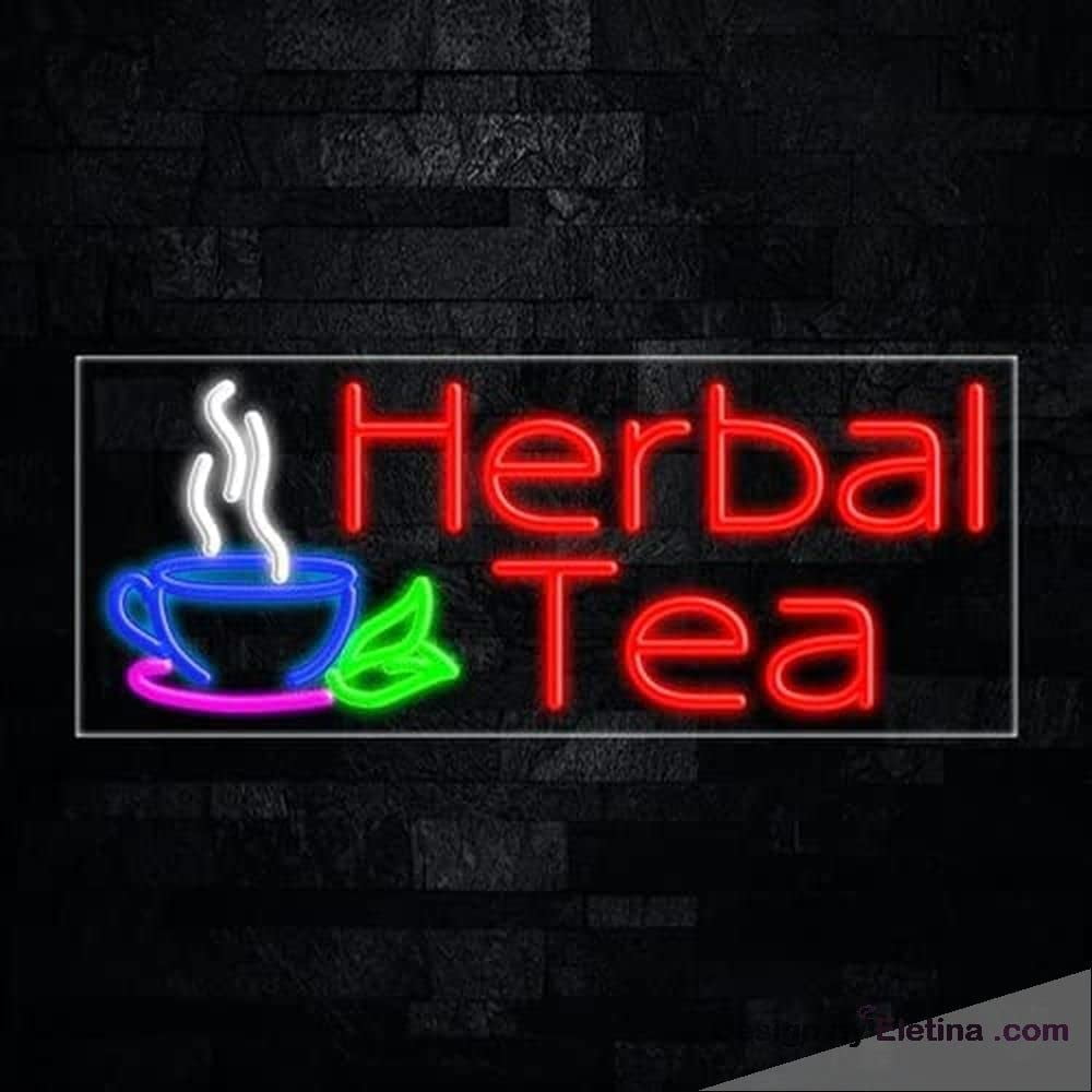 Neon Signs for Wall Decor Led Flex Herbal Tea Sign Business Displays ...
