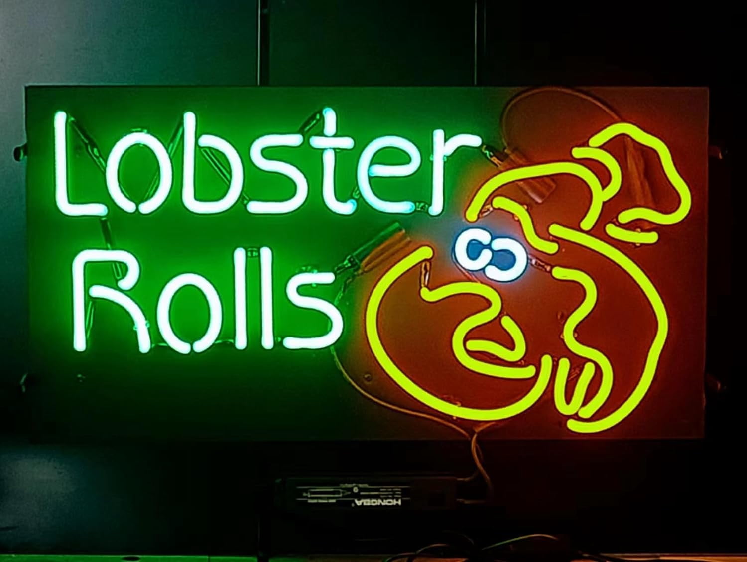Neon Signs for Wall Decor Lobster Block With Logo Sign Neon Led Tubing ...