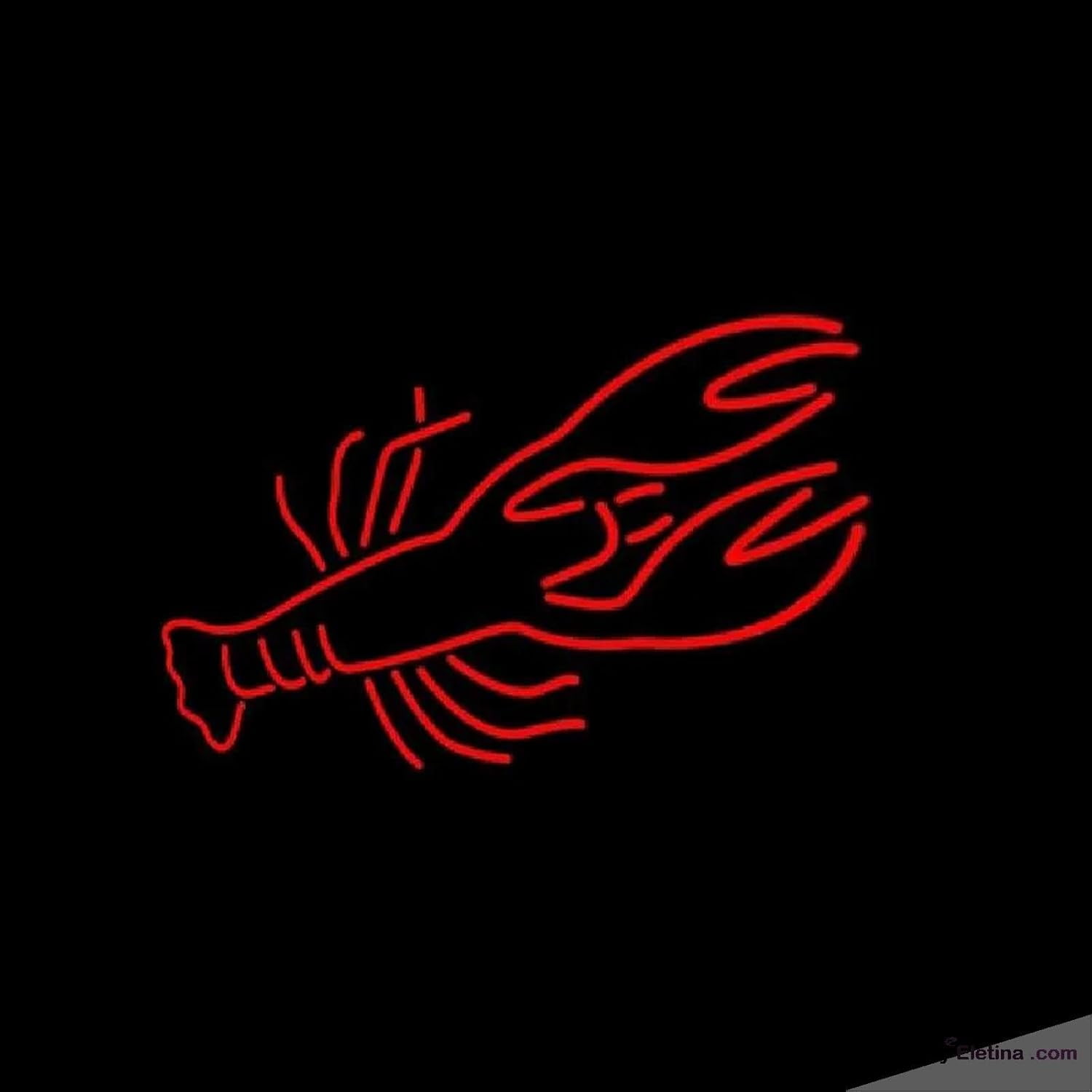 Neon Signs for Wall Decor Lobster Red Logo Handmade Art Sign Neon Led ...