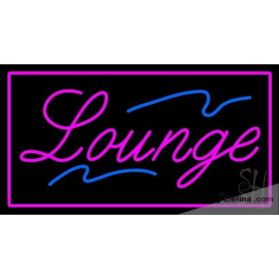 Neon Signs for Wall Decor Lounge Rectangle Pink Sign Neon Led ...