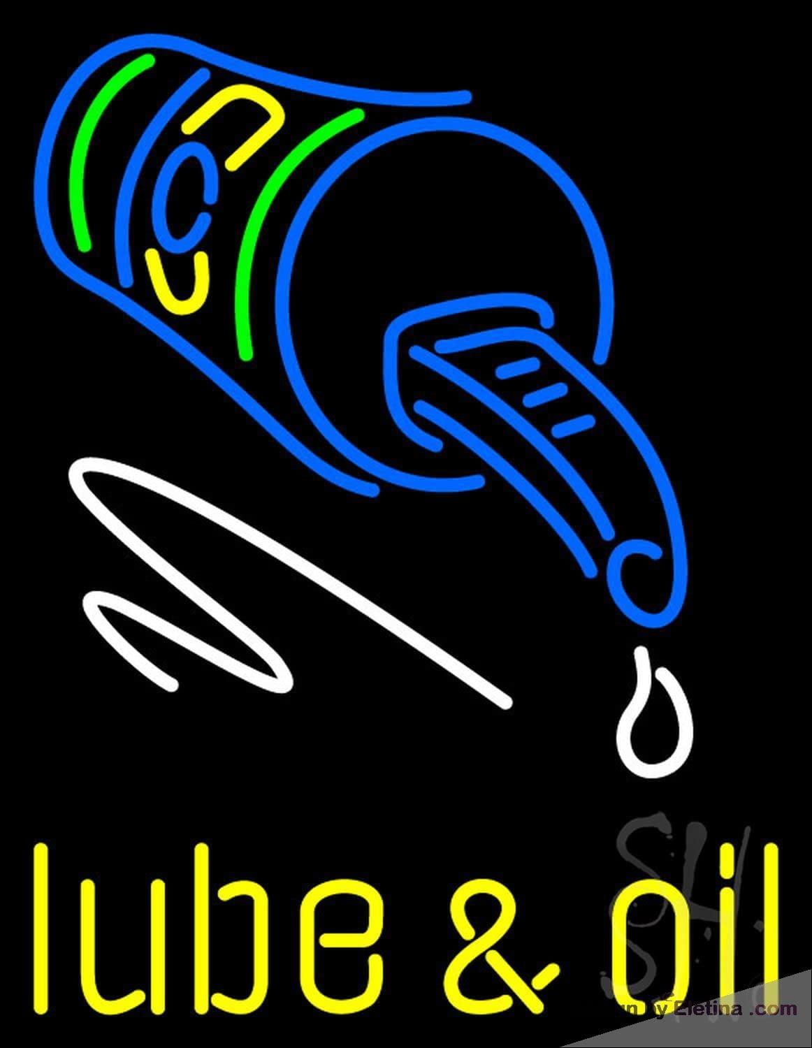 Neon Signs for Wall Decor Lube And Oil Sign Neon Led Tubing16x20inch ...