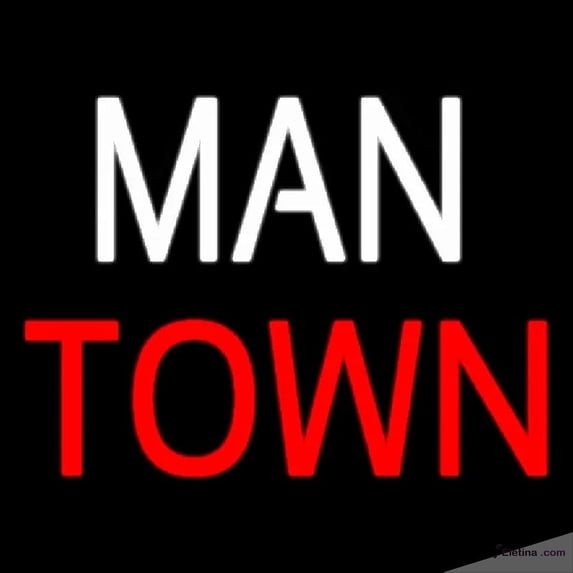 Neon Signs for Wall Decor Man Town Handmade Art Sign Neon Led Tubing ...