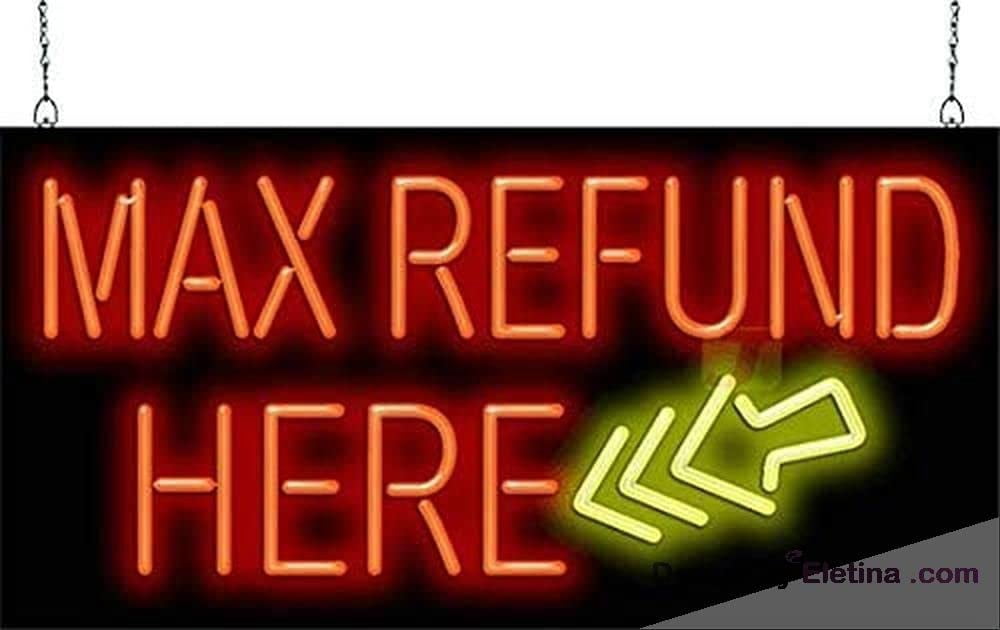 Neon Signs for Wall Decor Max Refund Here With Arrows Sign Neon Led ...