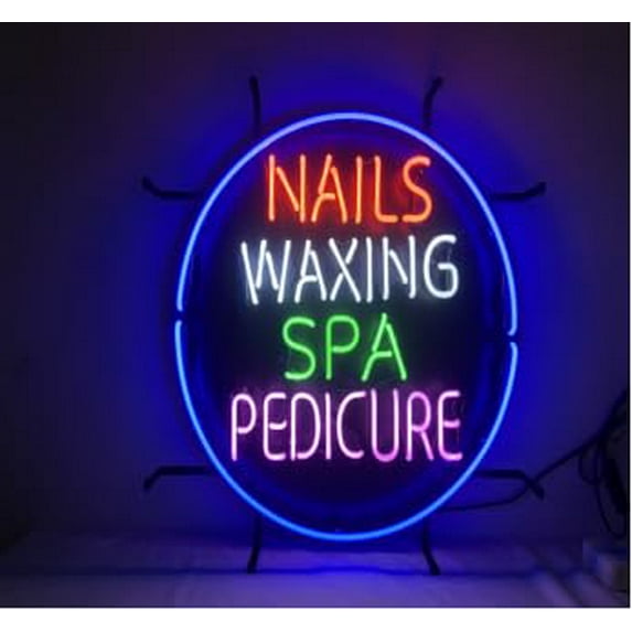 Neon Signs for Wall Decor Nails Open Beauty Salon Sign Light Man Cave ...
