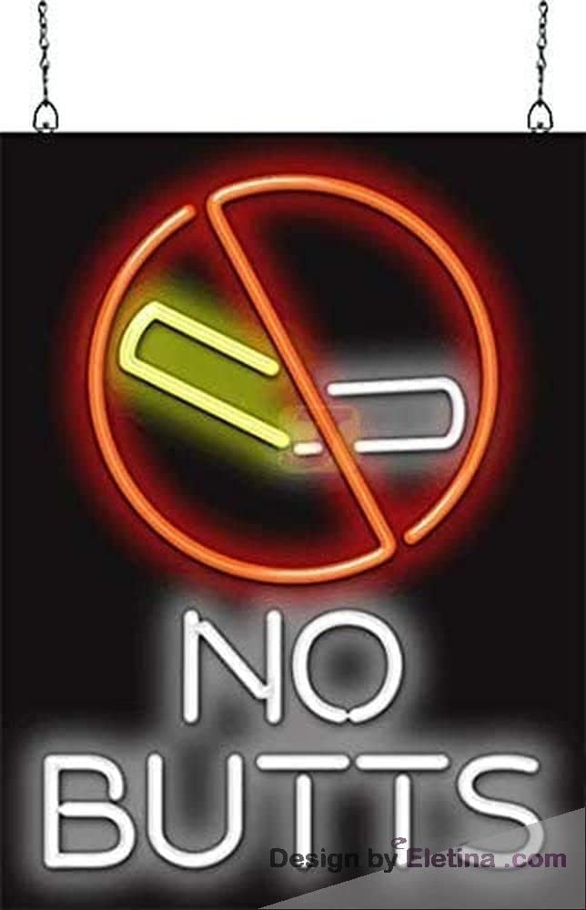 Neon Signs for Wall Decor No Butts Sign Neon Led Tubing16x20inch ...