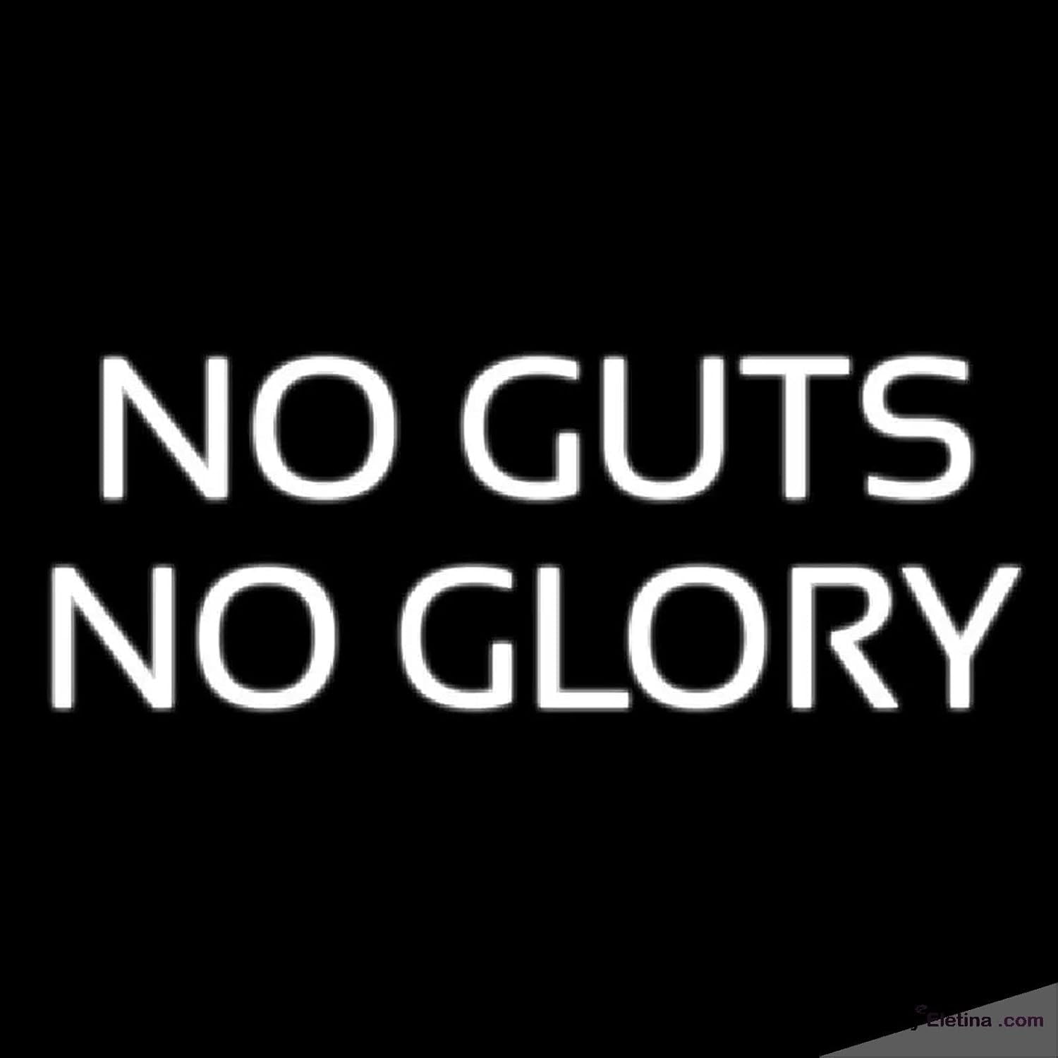 Neon Signs for Wall Decor No Guts No Glory Handmade Art Sign Neon Led ...