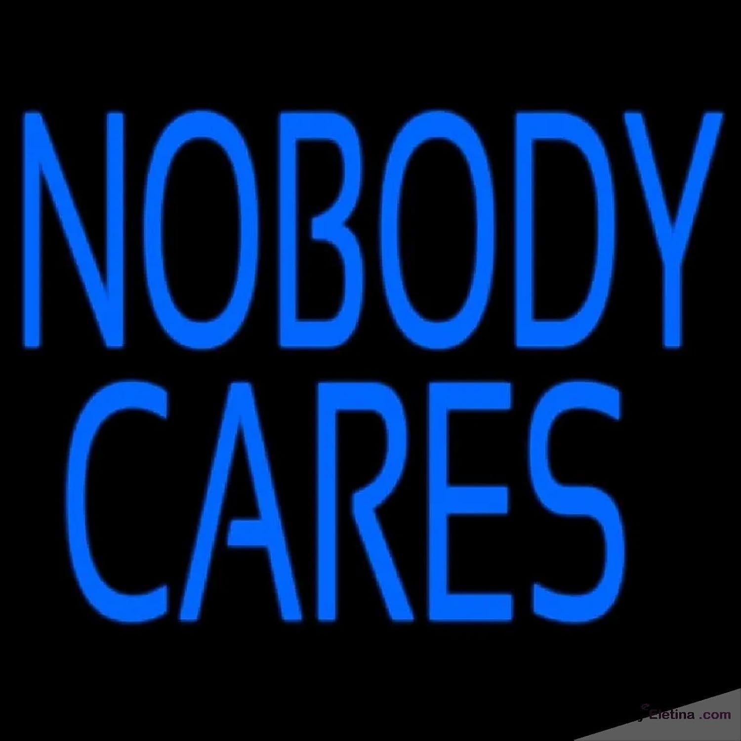 Neon Signs for Wall Decor Nobody Cares Handmade Art Sign Neon Led ...