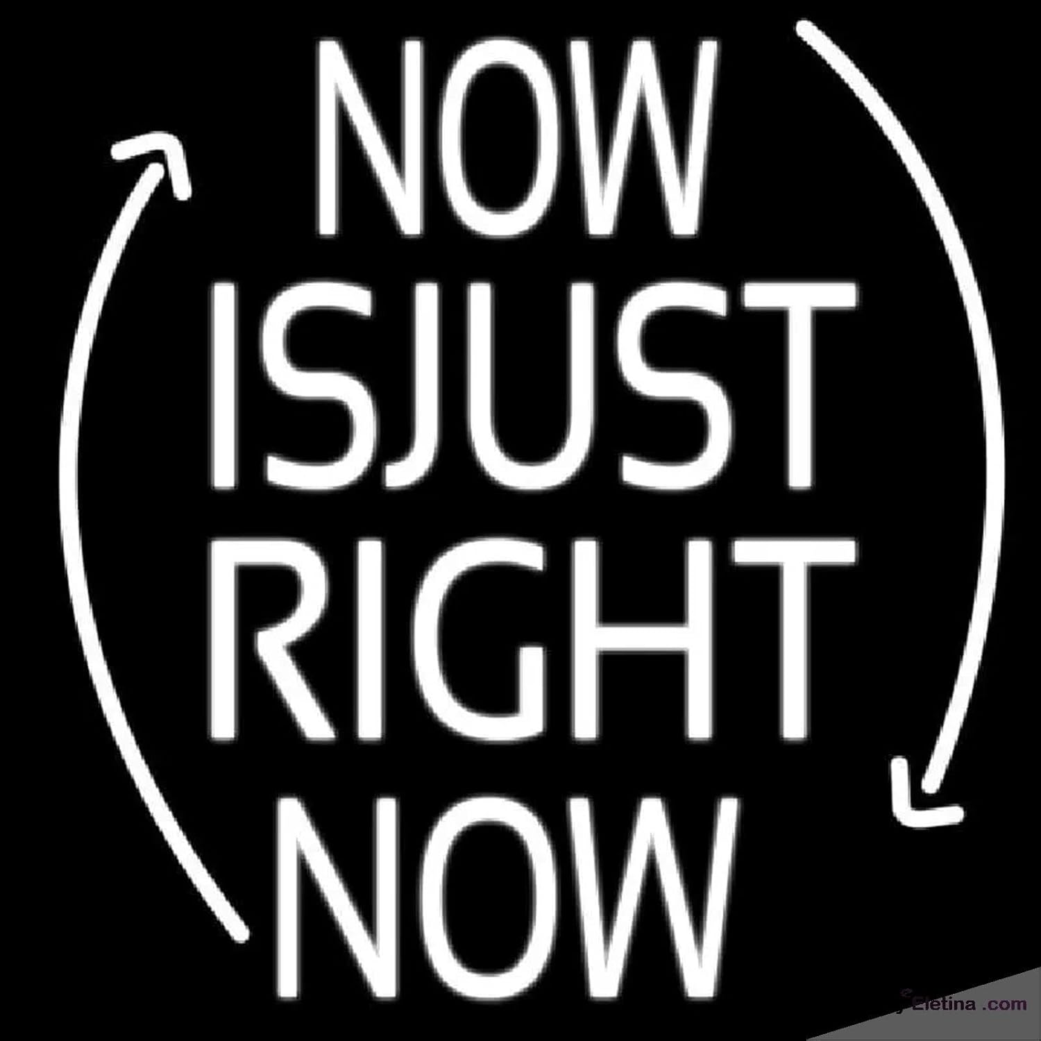 Neon Signs for Wall Decor Now Is Just Right Now Handmade Art Sign Neon ...