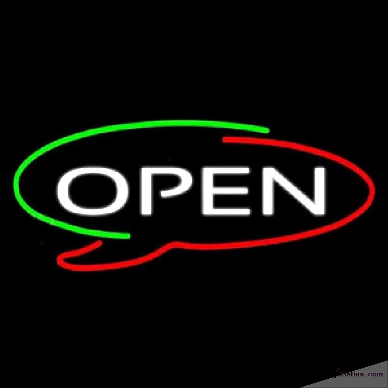 Neon Signs for Wall Decor Open Logo Handmade Art Sign Neon Led ...