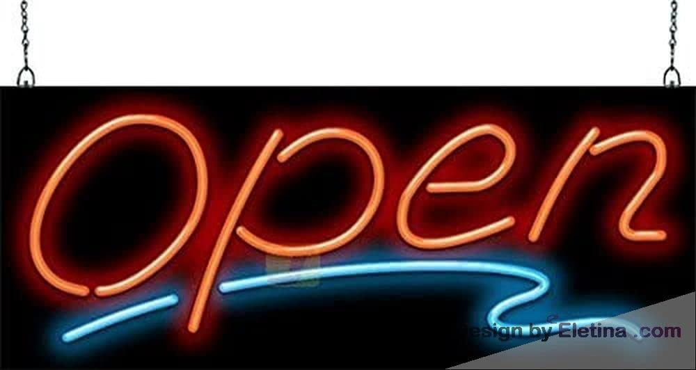 Neon Signs for Wall Decor Open Sign Neon Led Tubing 15x17inch - Walmart.com