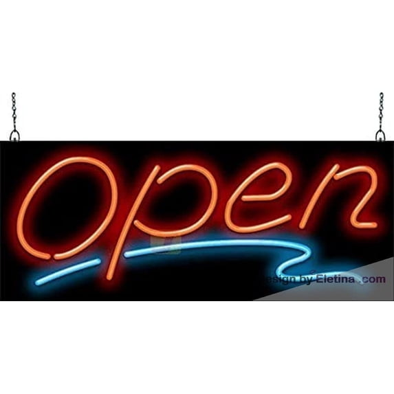 Neon Signs for Wall Decor Open Sign Neon Led Tubing 15x17inch - Walmart.com
