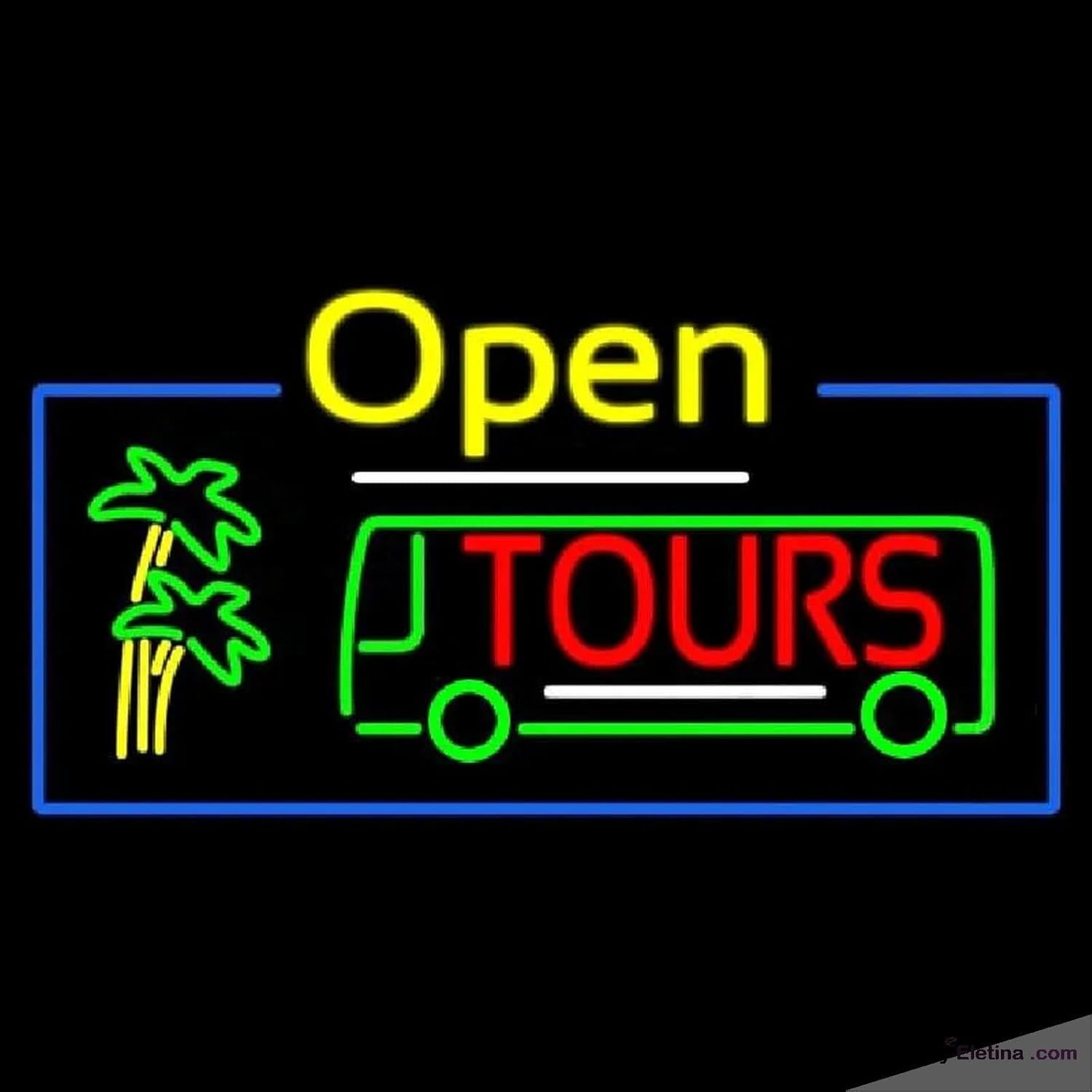 Neon Signs for Wall Decor Open Tours Handmade Art Sign Neon Led ...