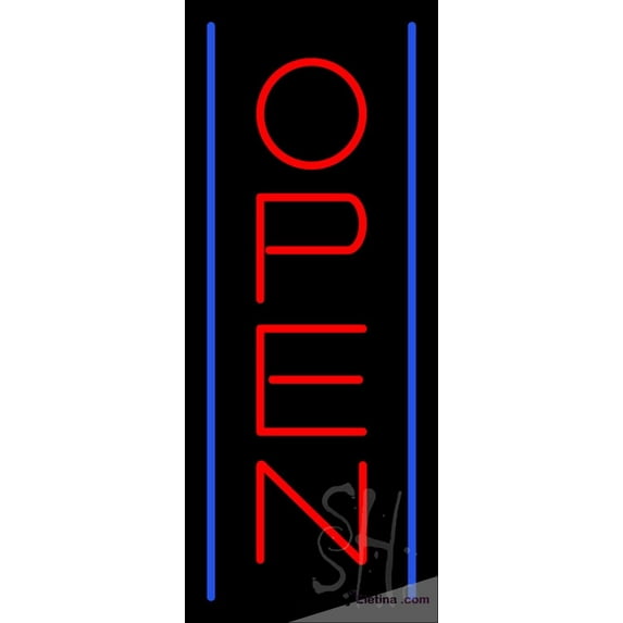Neon Signs for Wall Decor Open Vertical Style Sign Neon Led ...