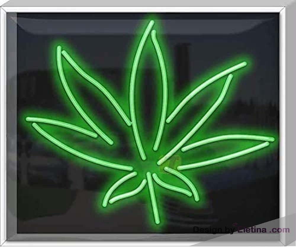 Neon Signs for Wall Decor Outdoor Hemp Leaf Sign Neon Led ...
