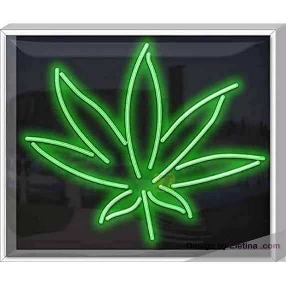 Neon Signs for Wall Decor Outdoor Hemp Leaf Sign Neon Led ...