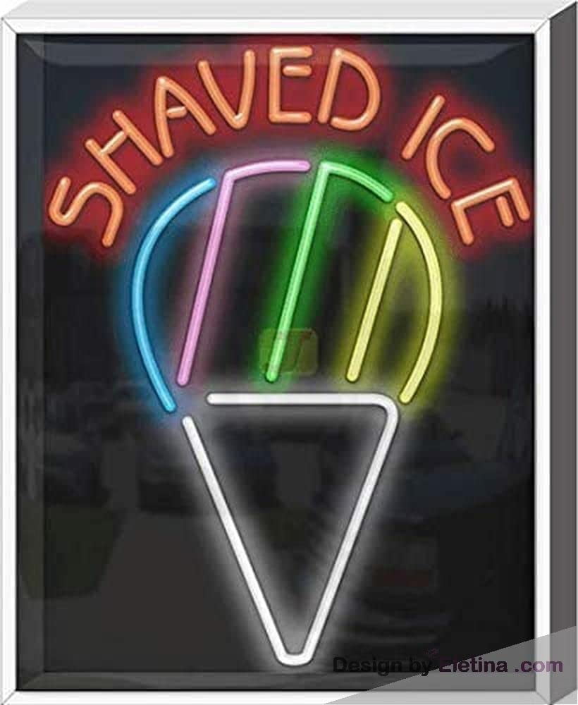 Neon Signs for Wall Decor Outdoor Shaved Ice Sign Neon Led ...