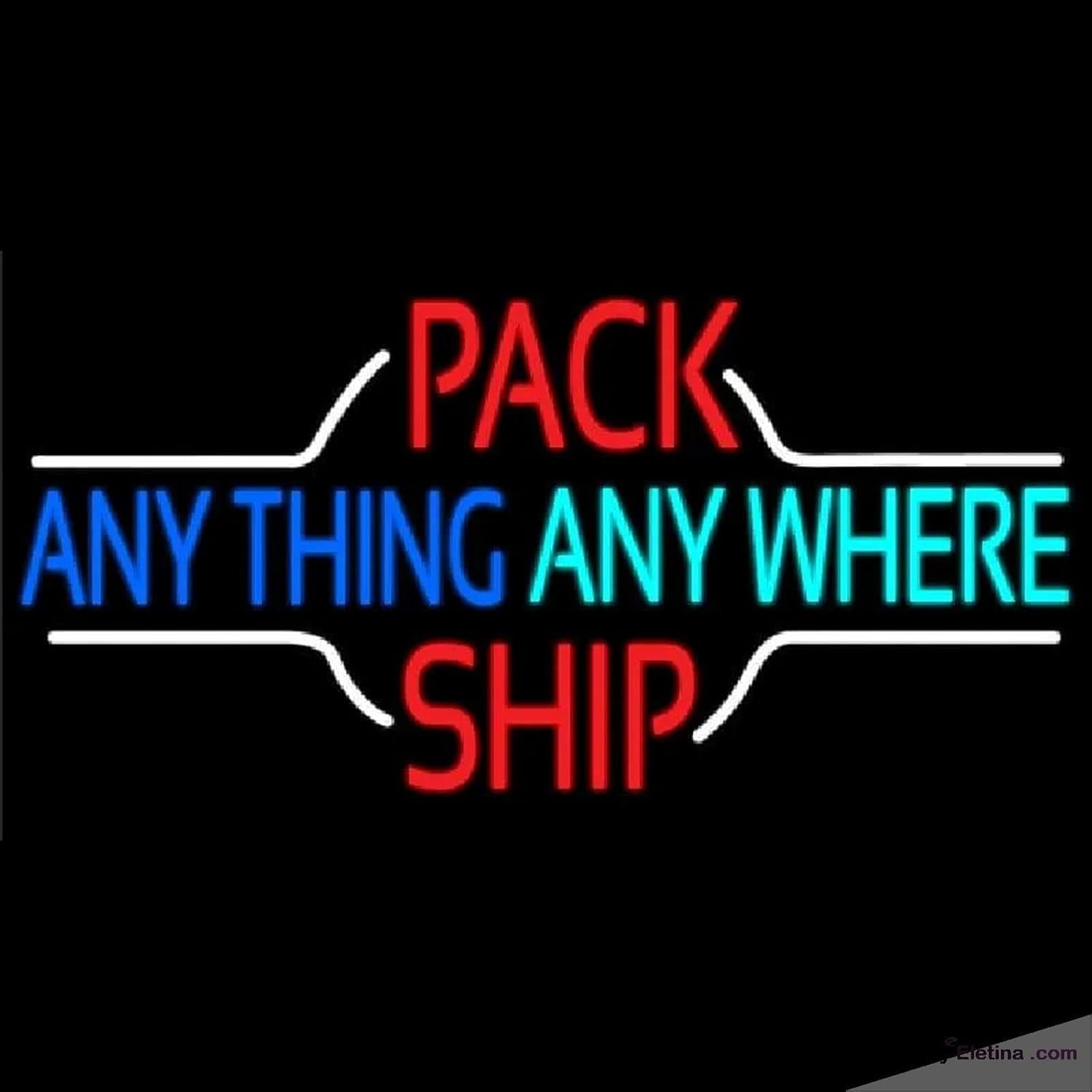 Neon Signs for Wall Decor Pack Anything Anywhere Ship Handmade Art Sign ...