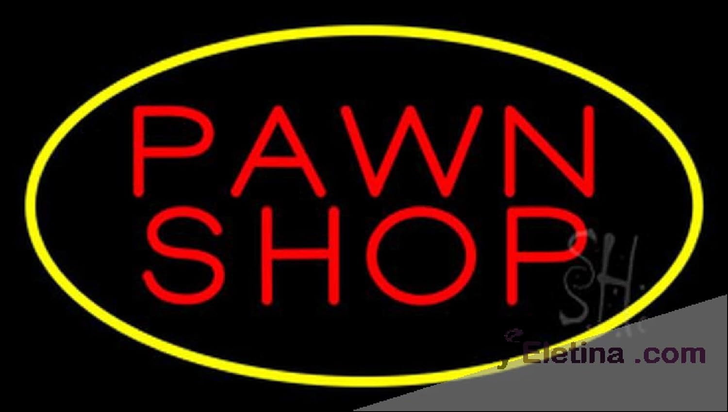 Neon Signs for Wall Decor Pawn Shop Yellow Sign Neon Led Tubing ...