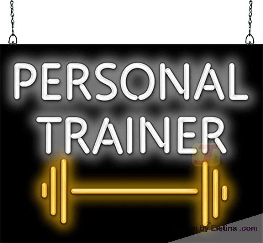 Neon Signs for Wall Decor Personal Trainer With Weight Graphic Sign ...