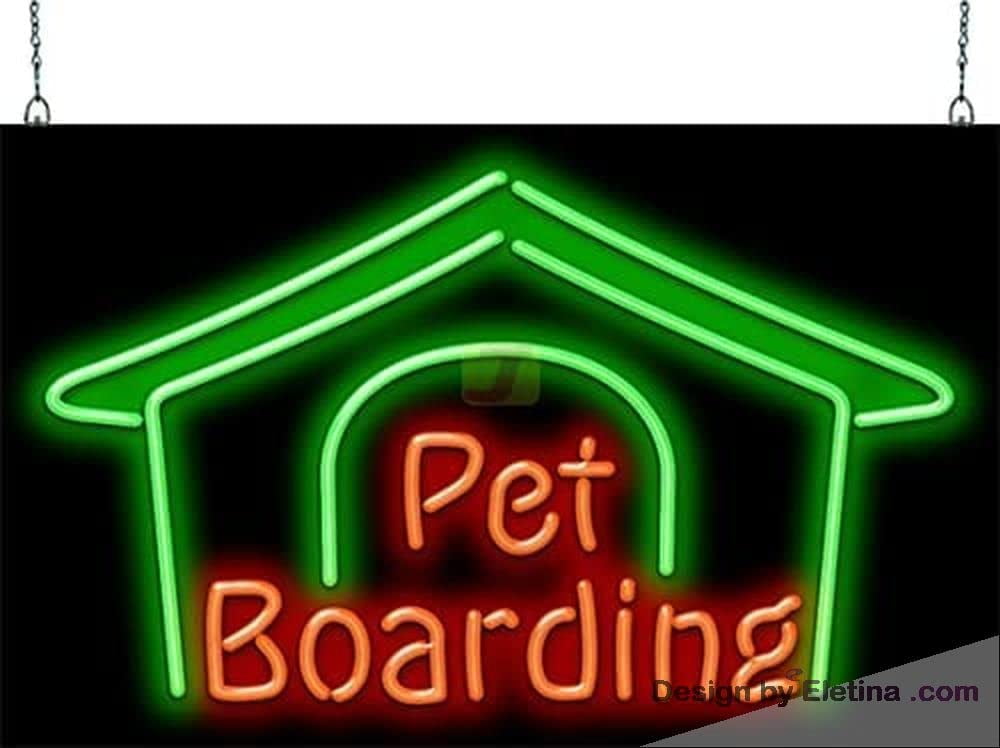 Neon Signs for Wall Decor Pet Boarding Sign Neon Led Tubing16x20inch ...