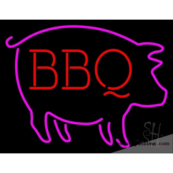 Neon Signs for Wall Decor Pink Pig Red Bbq Sign Neon Led ...