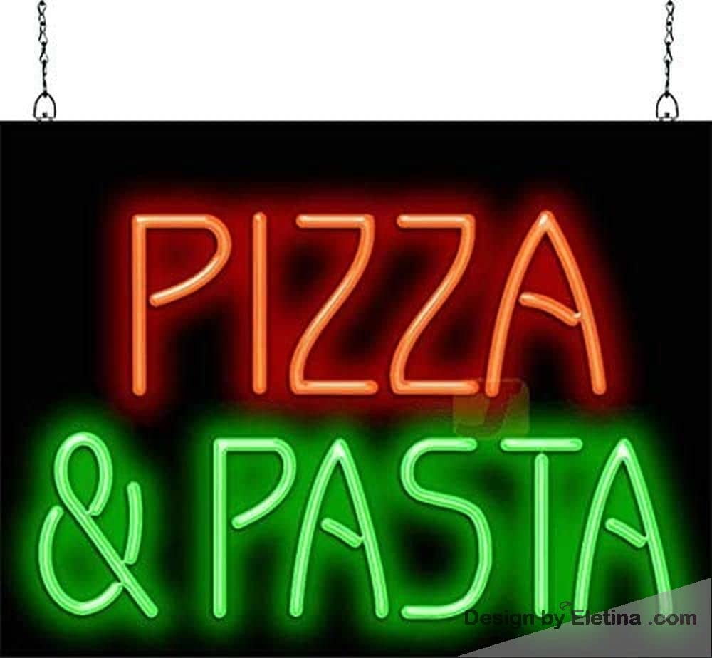 Neon Signs for Wall Decor Pizza Pasta Sign Neon Led Tubing16x20inch ...