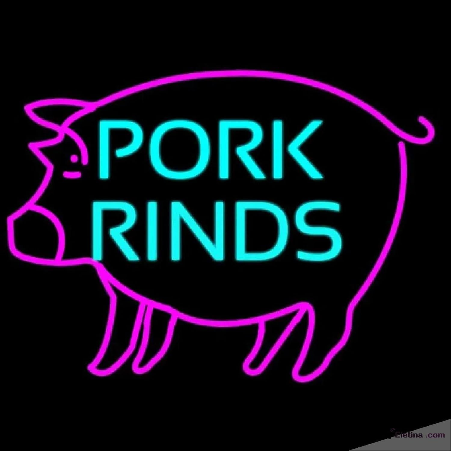 Neon Signs for Wall Decor Pork Rinds Handmade Art Sign Neon Led ...