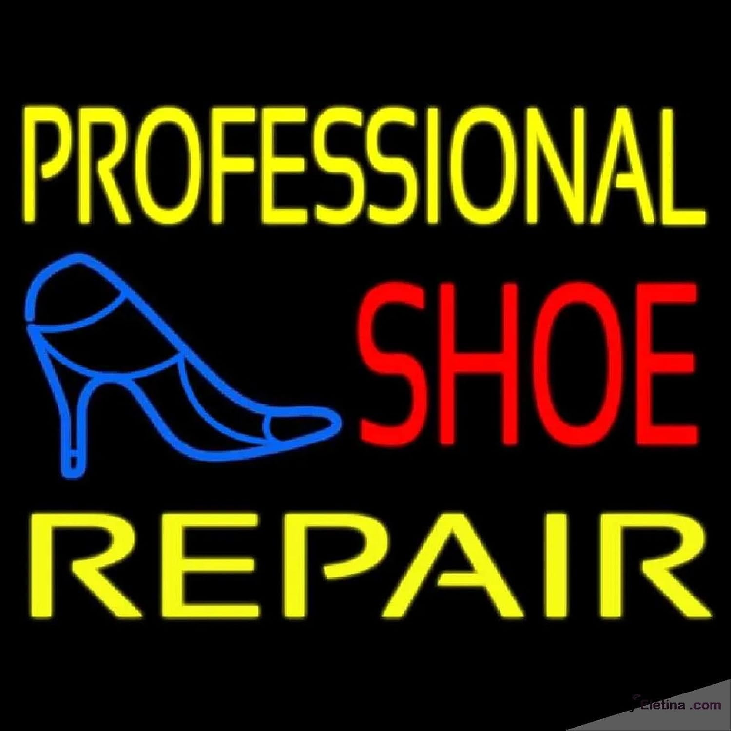 Neon Signs for Wall Decor Professional Shoe Repair Handmade Art Sign ...