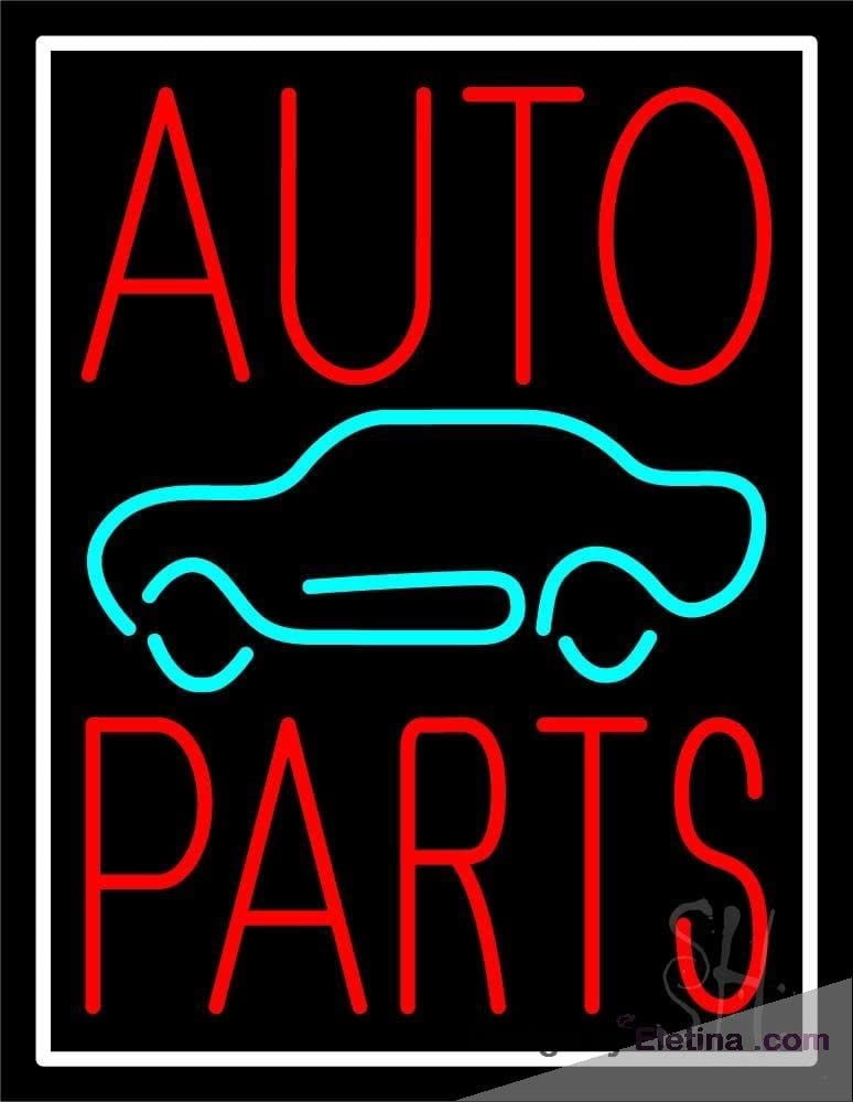 Neon Signs for Wall Decor Red Auto Parts Car Logo Sign Neon Led Tubing ...