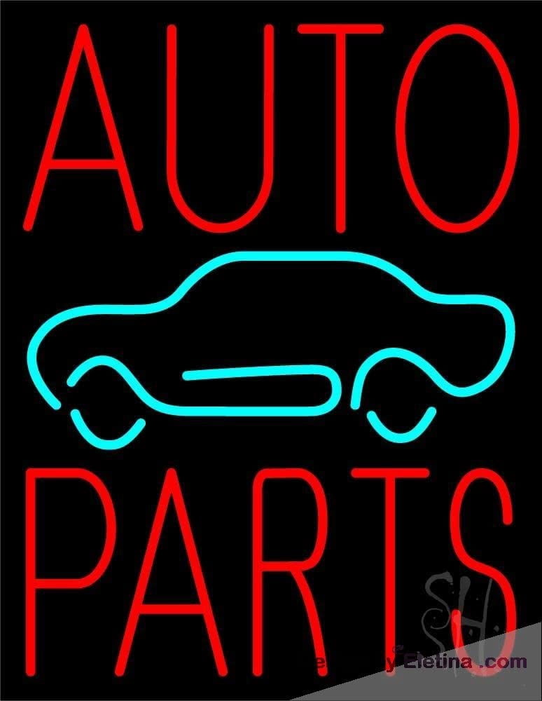 Neon Signs for Wall Decor Red Auto Parts Car Logo Sign Neon Led Tubing ...