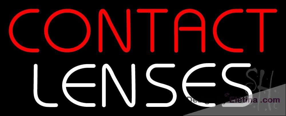 Neon Signs for Wall Decor Red Contact White Lenses Sign Neon Led ...