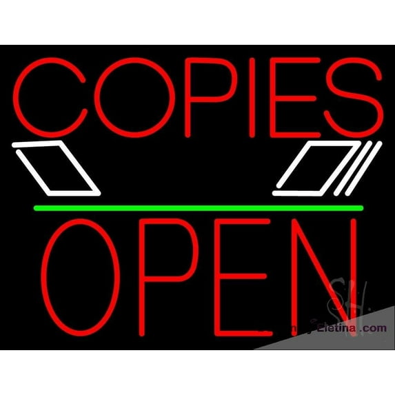 Neon Signs for Wall Decor Red Copies Logo Open Sign Neon Led ...