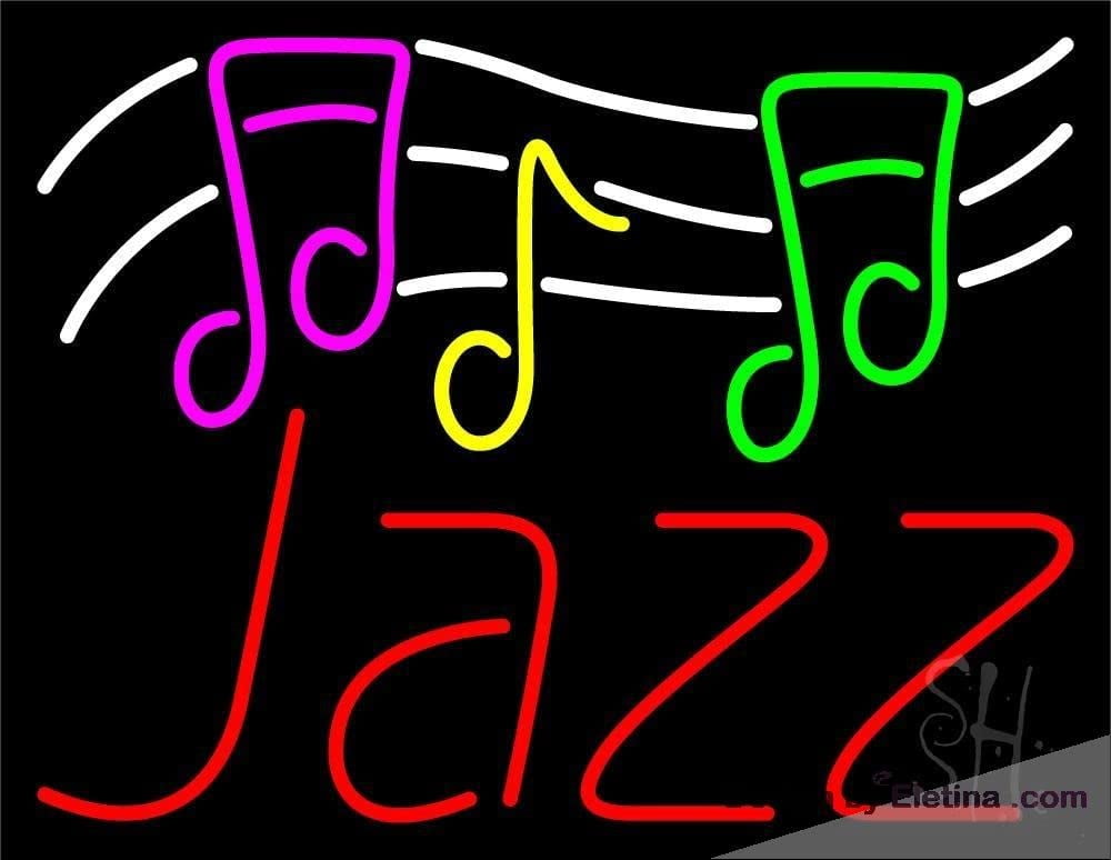 Neon Signs for Wall Decor Red Jazz With Musical Note Sign Neon Led ...