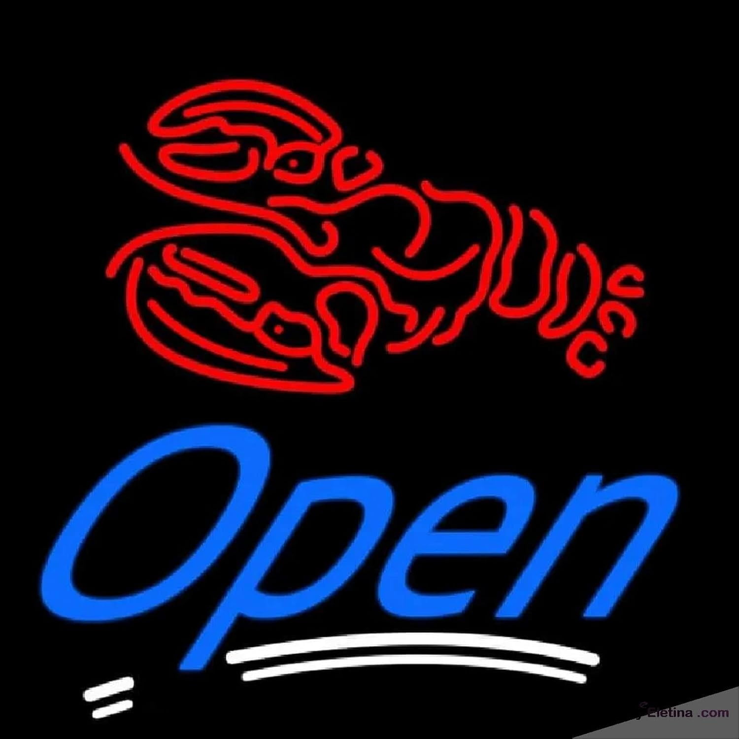 Neon Signs for Wall Decor Red Lobster Open Handmade Art Sign Neon Led ...