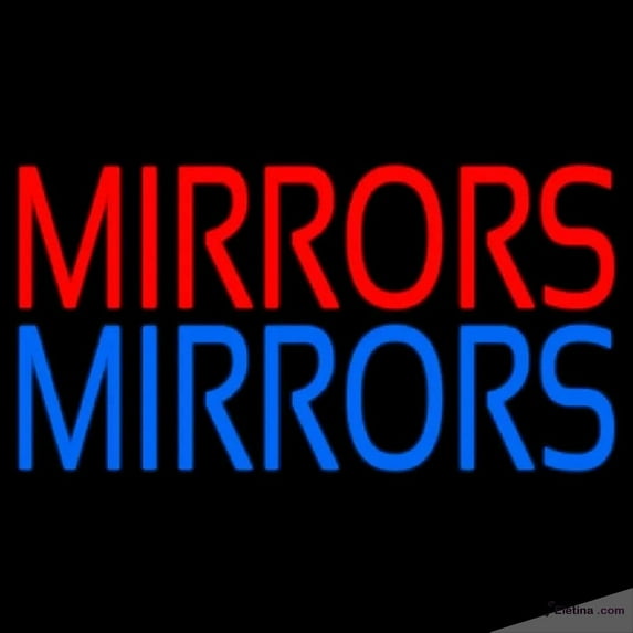 Neon Signs for Wall Decor Red Mirrors Blue Mirrors Handmade Art Sign ...