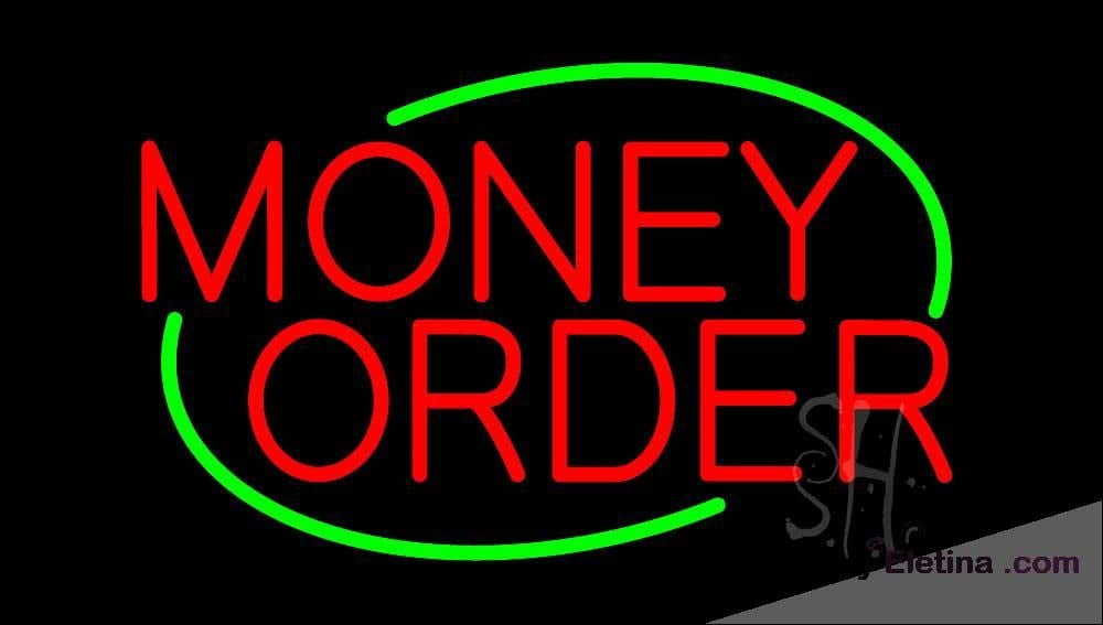 Neon Signs for Wall Decor Red Money Order Sign Neon Led Tubing16x20inch ...