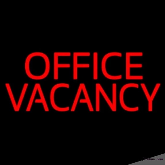 Neon Signs for Wall Decor Red Office Vacancy Handmade Art Sign Neon Led ...