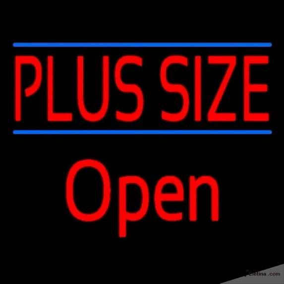 Neon Signs for Wall Decor Red Plus Size Blue Lines Open Handmade Art ...