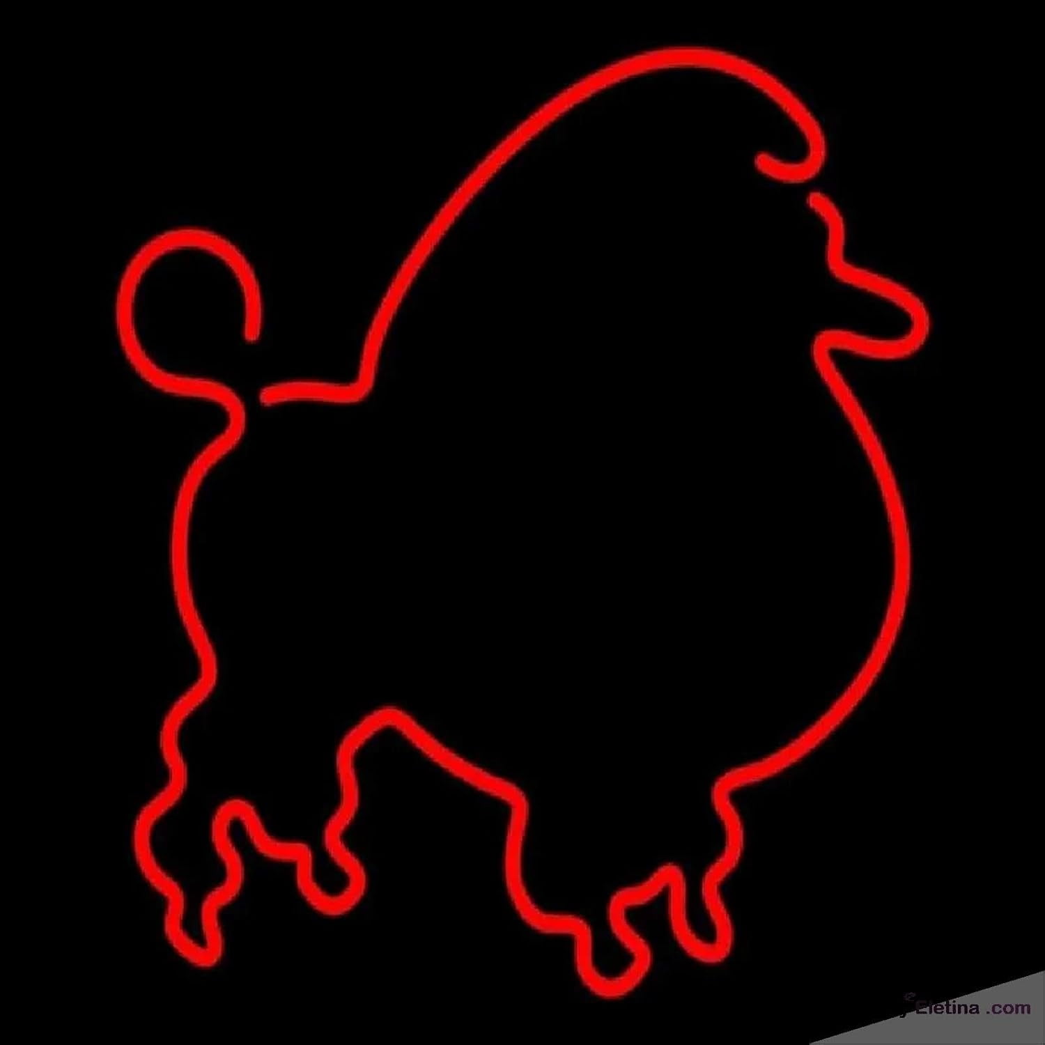 Neon Signs for Wall Decor Red Poodle Dog Handmade Art Sign Neon Led ...