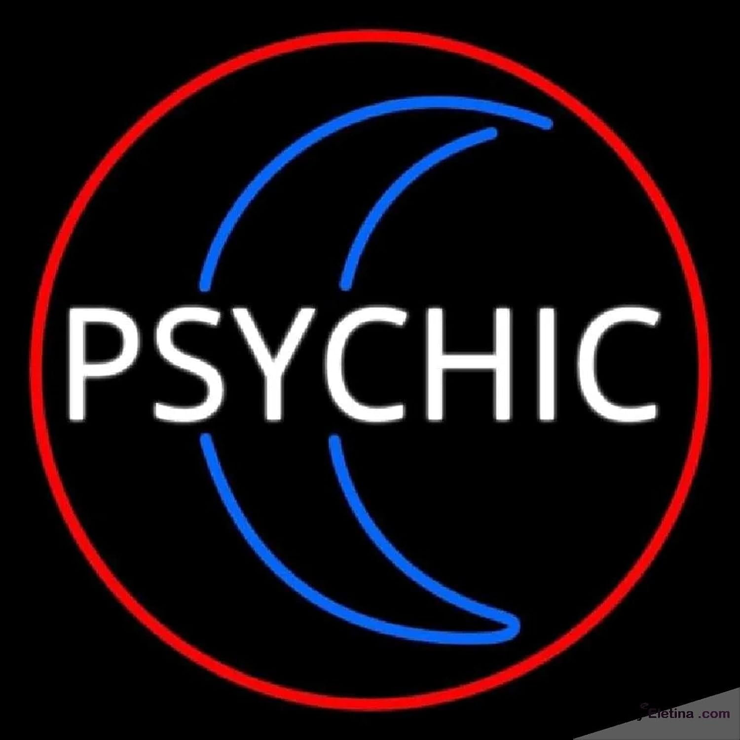 Neon Signs for Wall Decor Red Psychic White Logo Handmade Art Sign Neon ...
