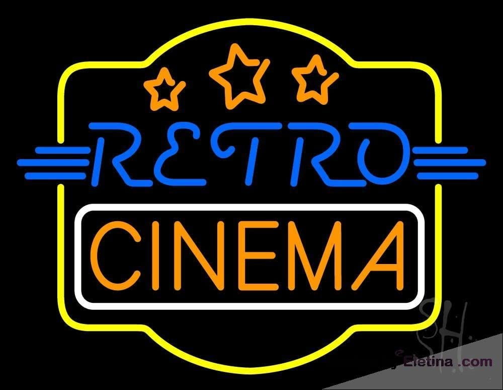 Neon Signs for Wall Decor Retro Cinema Sign Neon Led Tubing16x20inch ...