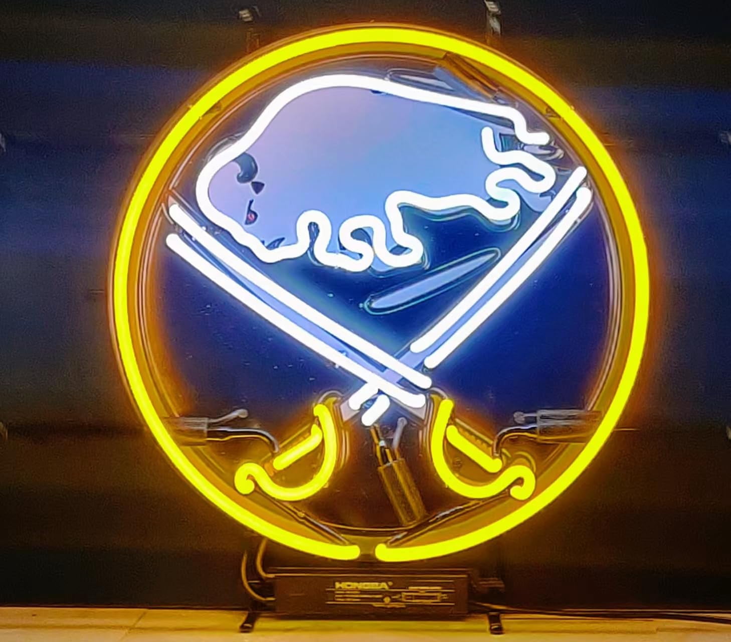 Neon Signs for Wall Decor Sabre Logo (buffalo) Sign Light Lamp With Hd ...