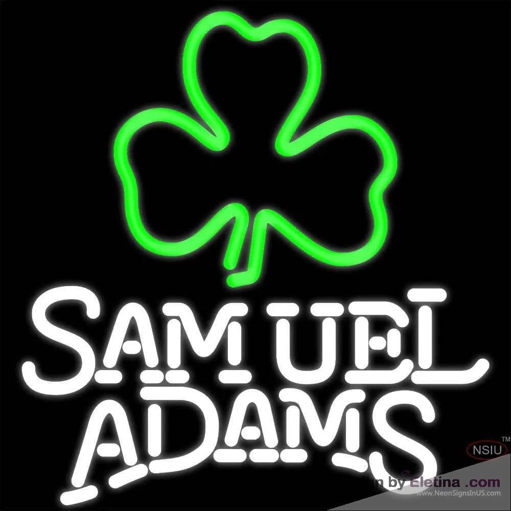 Neon Signs for Wall Decor Samuel Adams Green Clover Beer Sign X Neon ...