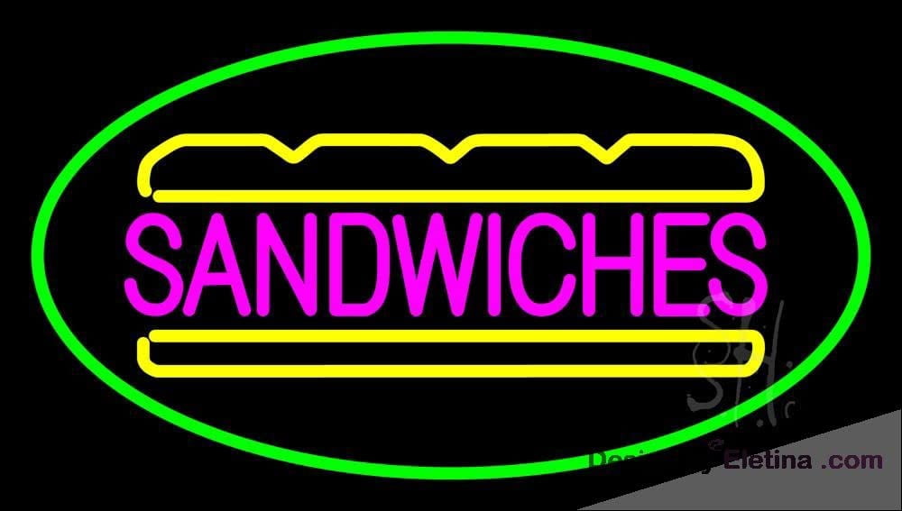 Neon Signs for Wall Decor Sandwiches Green Sign Neon Led Tubing ...