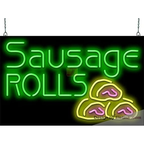Neon Signs for Wall Decor Sausage Rolls Sign Neon Led Tubing16x20inch ...