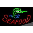 Neon Signs for Wall Decor Seafood With Green Fish Sign Neon Led ...