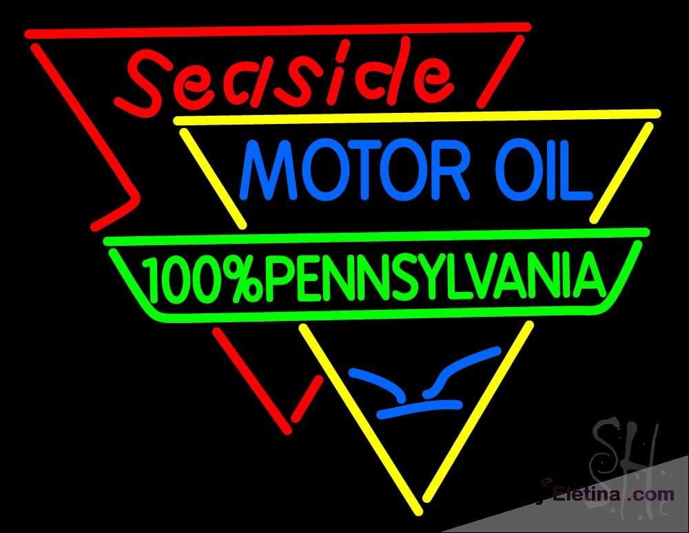 Neon Signs for Wall Decor Seaside Motor Oil Sign Neon Led Tubing ...