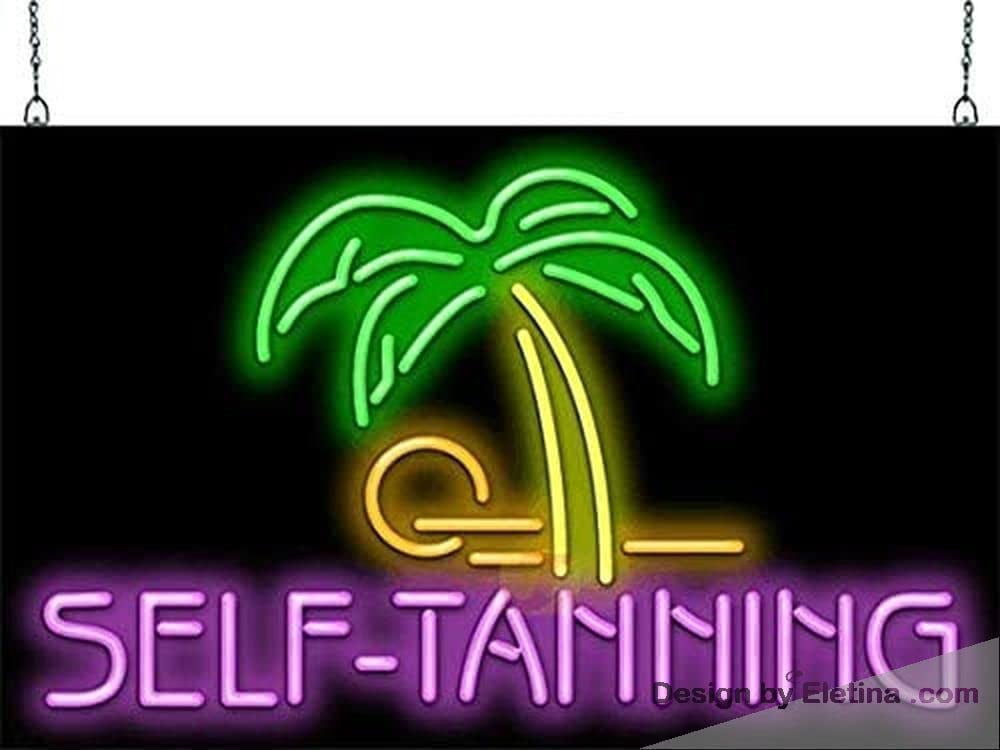 Neon Signs for Wall Decor Self-tanning Sign Neon Led Tubing 15x17inch ...