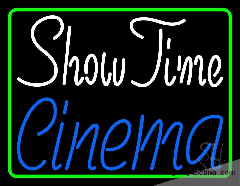 Neon Signs for Wall Decor Showtime Cinema With Border Sign Neon Led ...